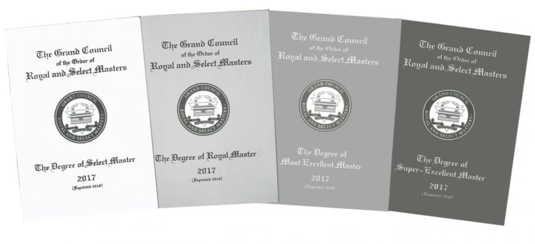 Royal & Select Masters Rituals 1 - 4 - Cheshire Regalia